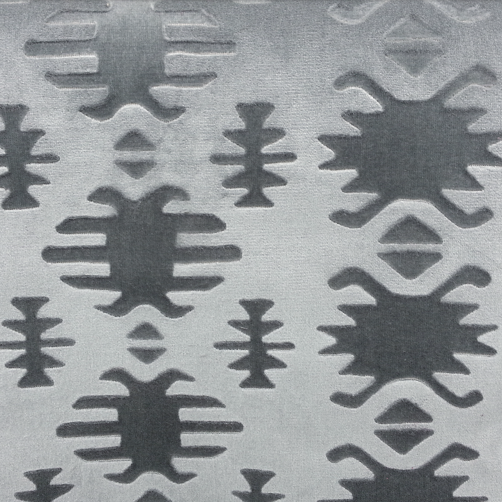 Gray Aztec – Zarin Fabrics